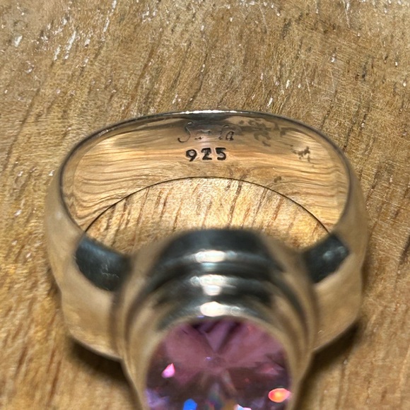 Sarda | Jewelry | Vintage Sarda Oval Purple Amethyst 925 Sterling ...